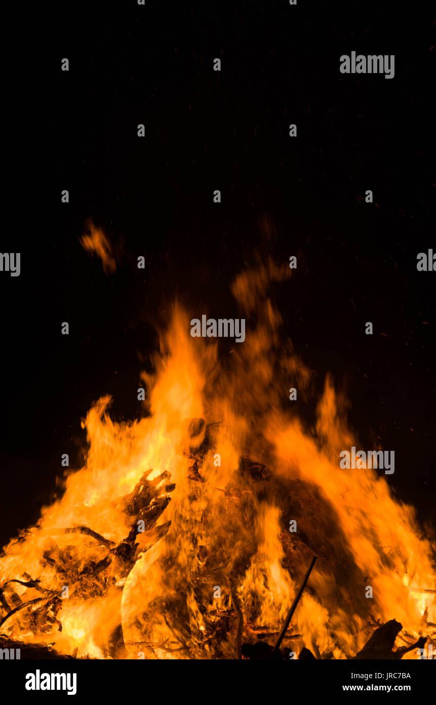camfire flams closeup traveling cam fire. campfire render Stock Photo ...