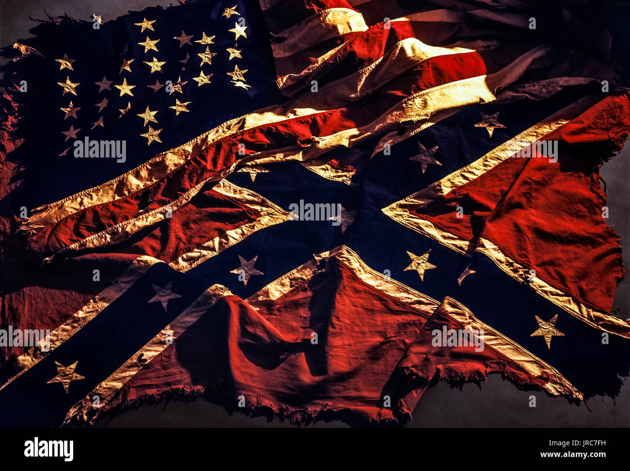 Aged Historical American Flags Stock Photo - Alamy
