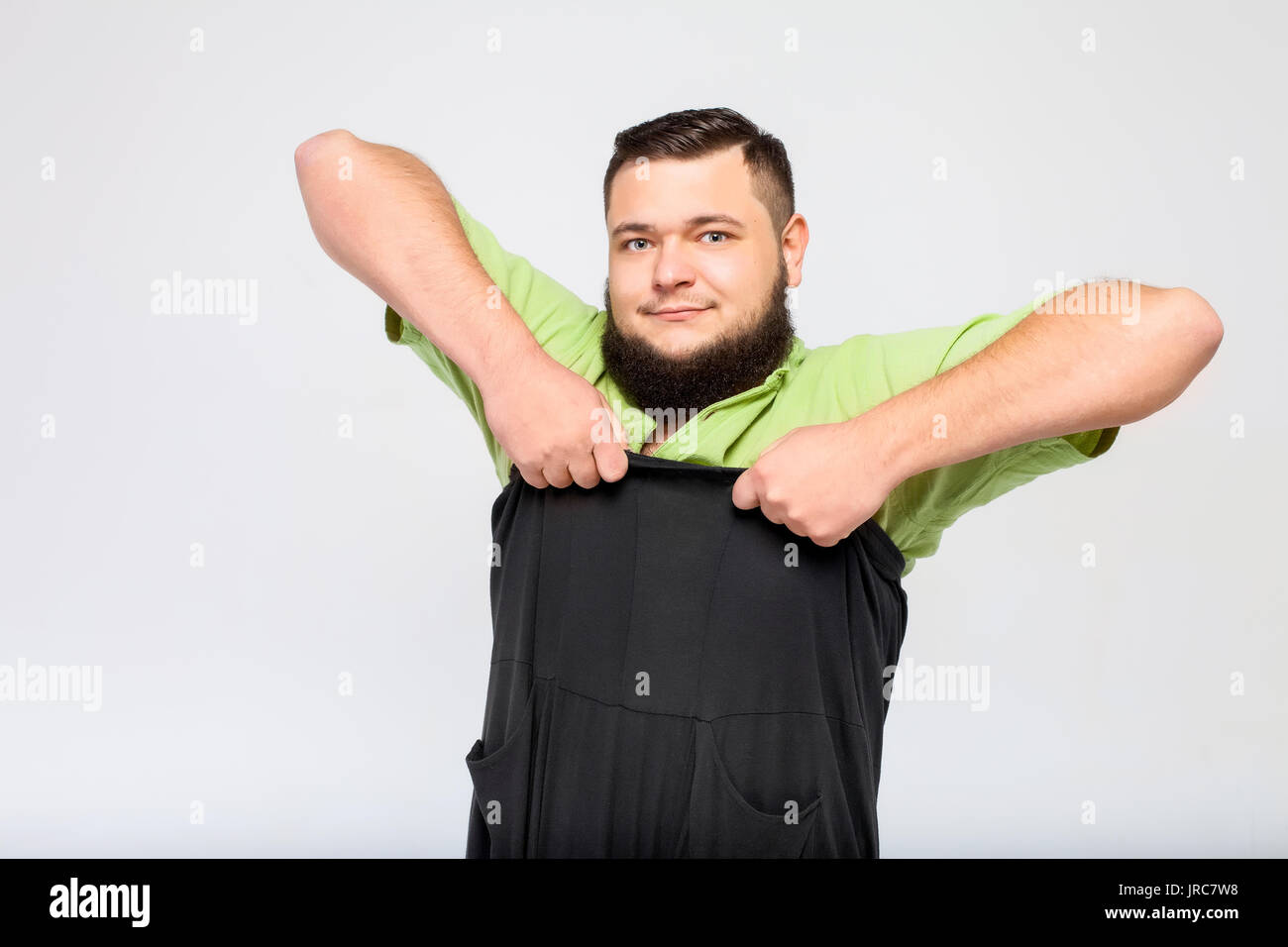 young fat man Stock Photo - Alamy