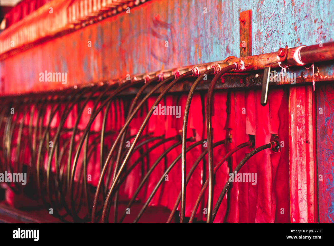 Textile Industry,detail of Dyeing Machine Chemical Stock Photo - Alamy