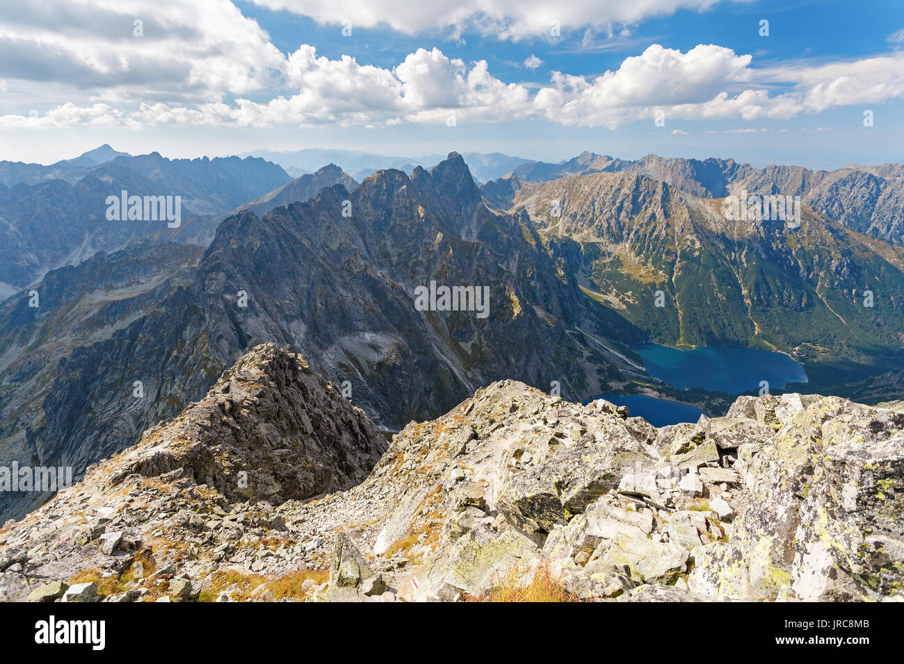 High Tatra Mountains, aerial view from Rysy peak Stock Photo - Alamy