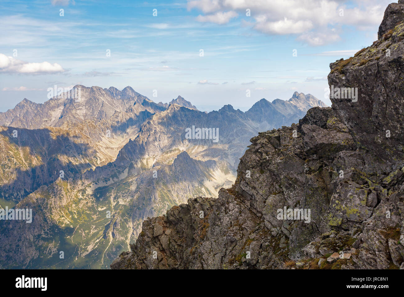 High Tatra Mountains, aerial view from Rysy peak Stock Photo - Alamy