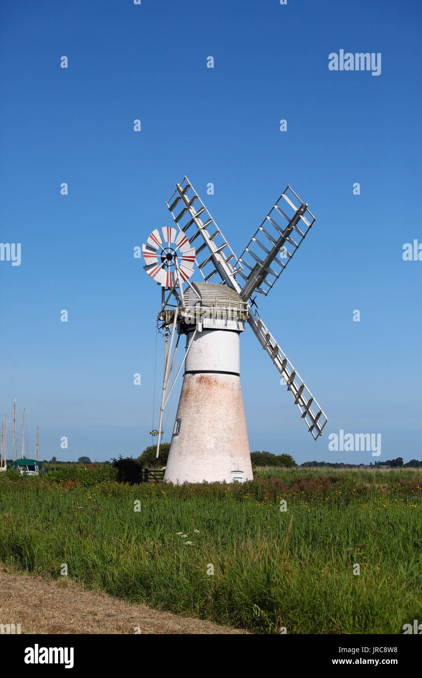 Windmill in Norfolk Stock Photo - Alamy