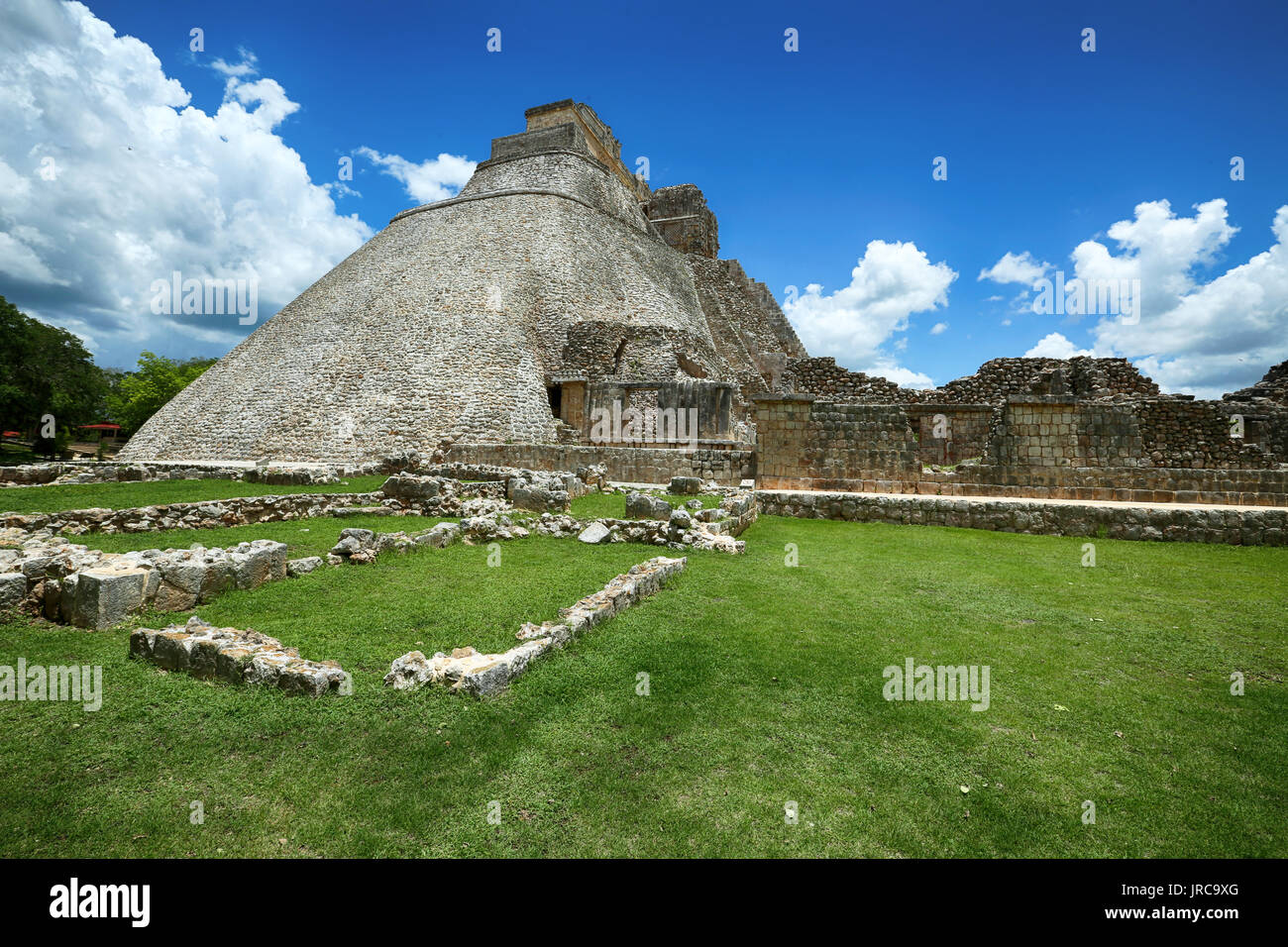 Uxmal archeological site, mayan ruins in yucatan, mexico Stock Photo ...