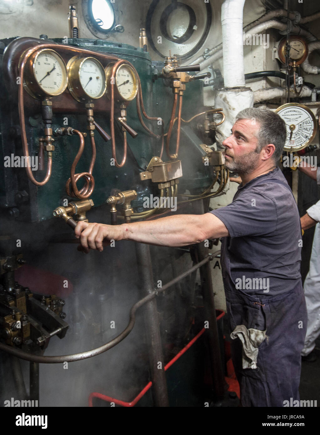 One of the last coal fired twin-screw steam tugs in the world was ...