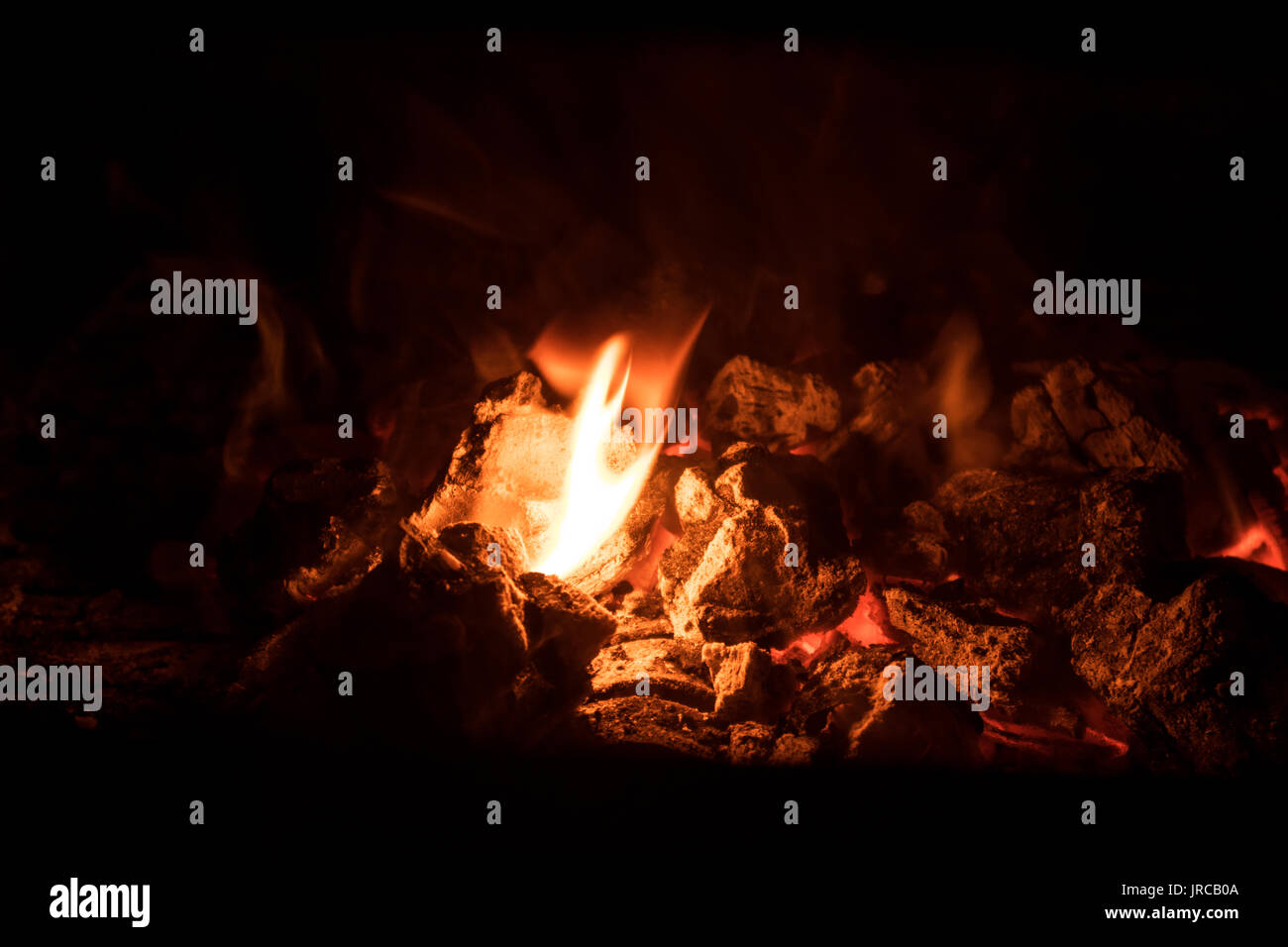 Coals of burning coal Stock Photo - Alamy