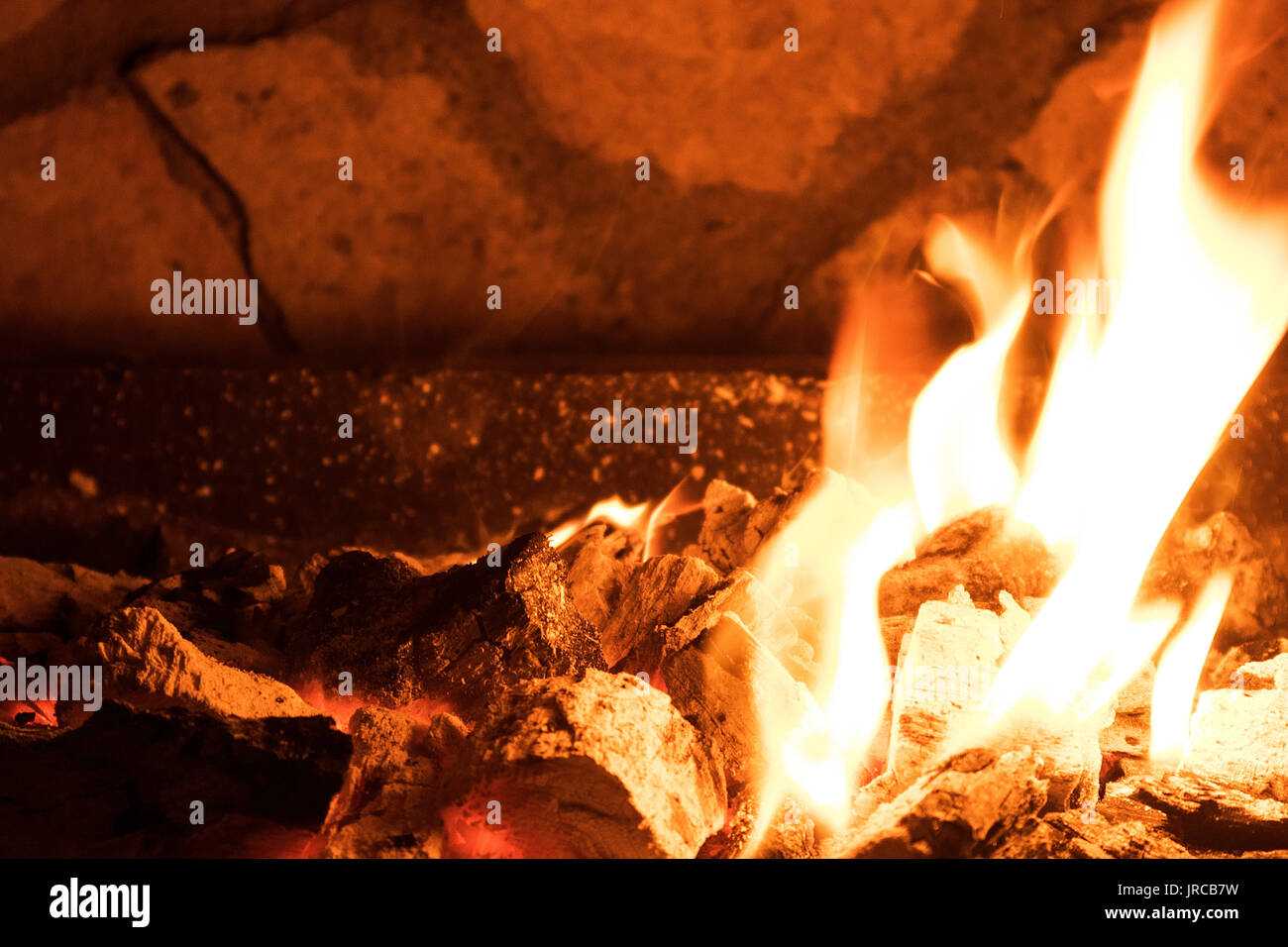 Coals of burning coal Stock Photo - Alamy
