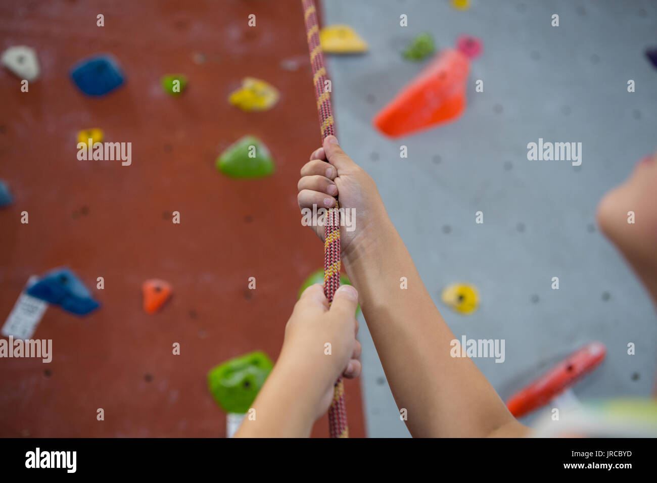 Indoor climbing rope hi-res stock photography and images - Alamy