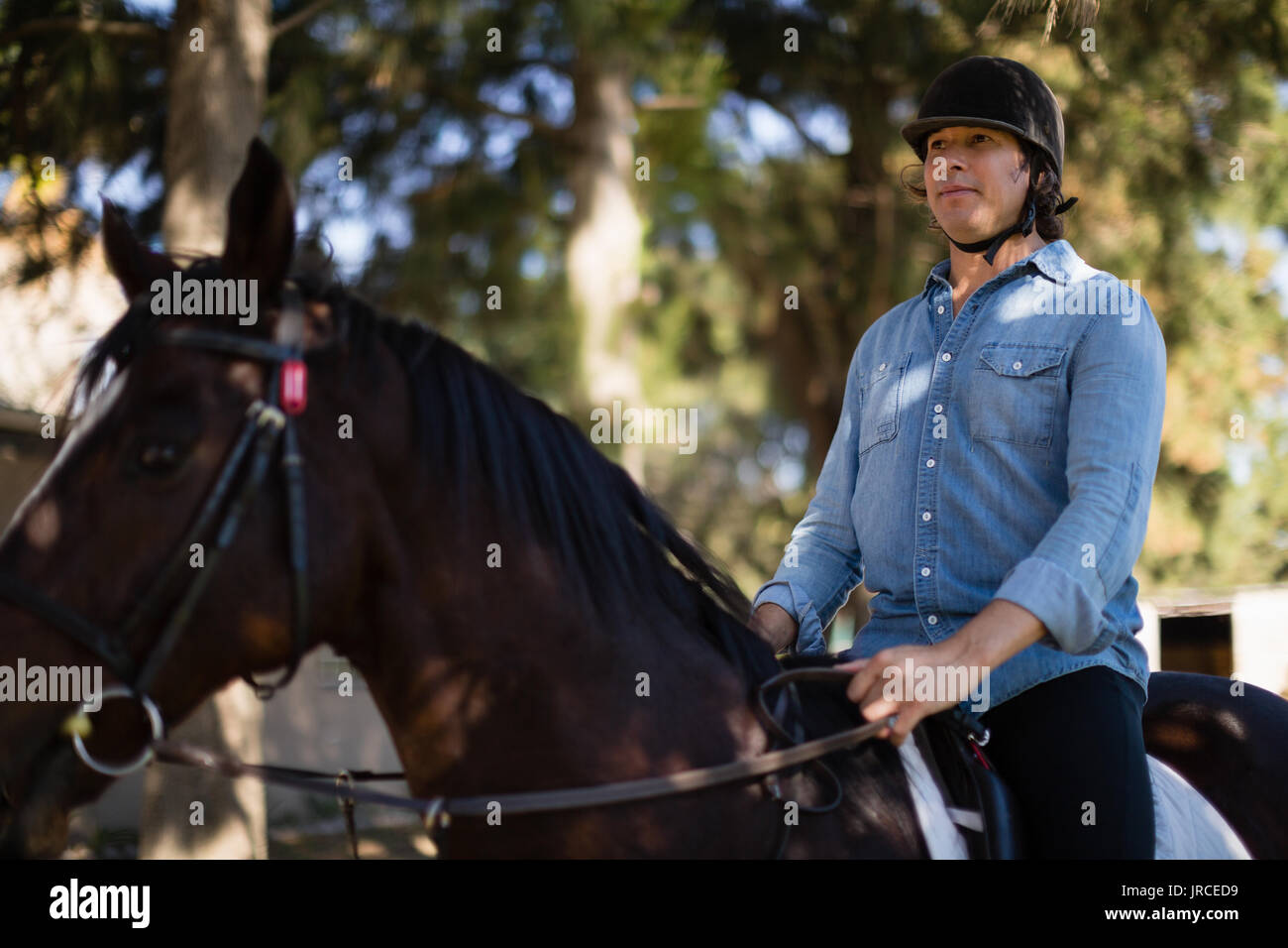 Adult male riding a pony hi-res stock photography and images - Alamy