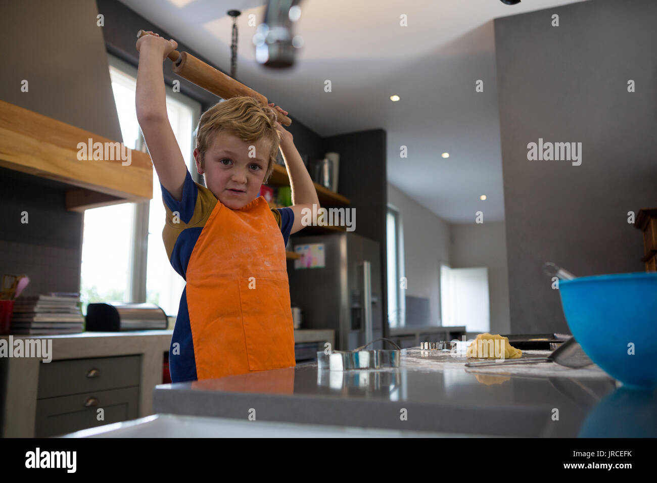 Boy Rolling Pin Stock Photos & Boy Rolling Pin Stock Images - Alamy