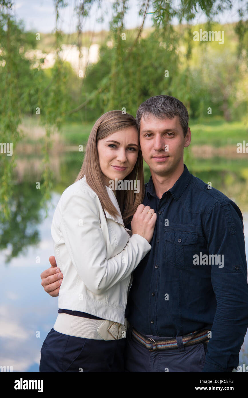 Wedding anniversary young nice people Stock Photo - Alamy