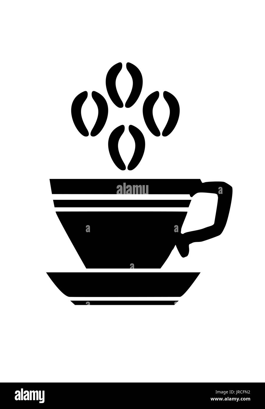 vector flat black coffee cup icon isolated Stock Vector Image & Art - Alamy