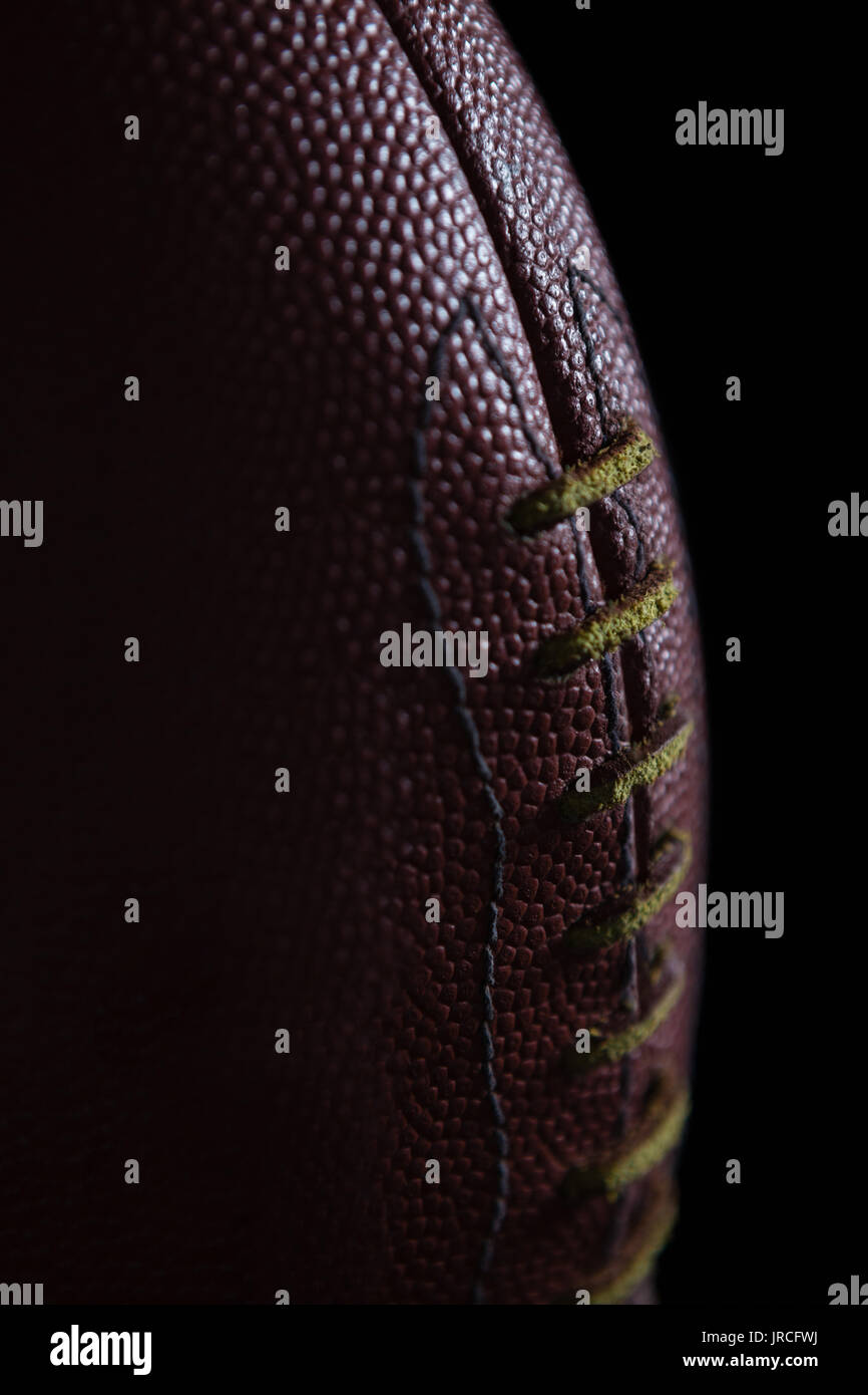 Close-up of texture and stitch on American football Stock Photo - Alamy