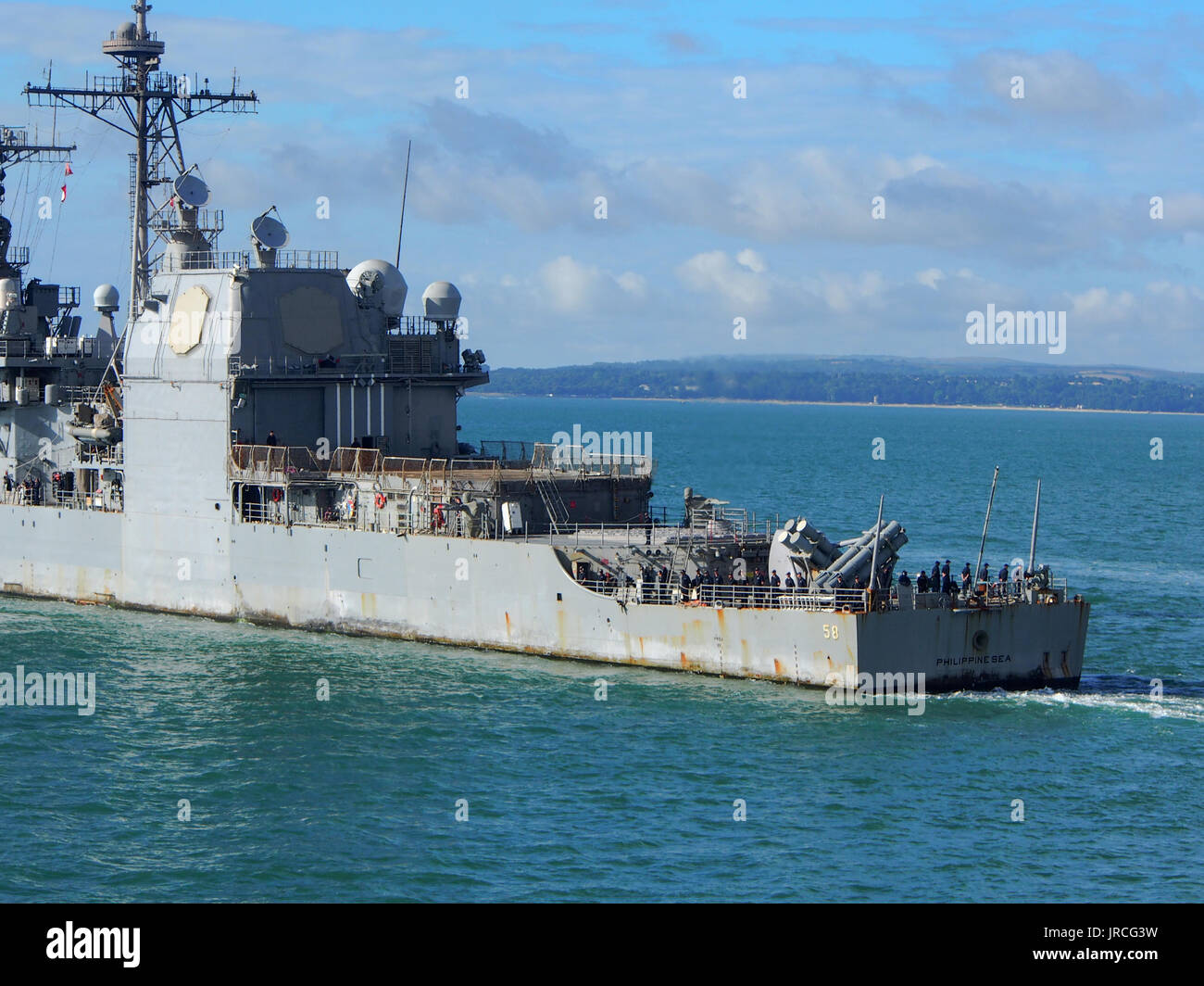 The stern of the USS Philippine sea Stock Photo - Alamy