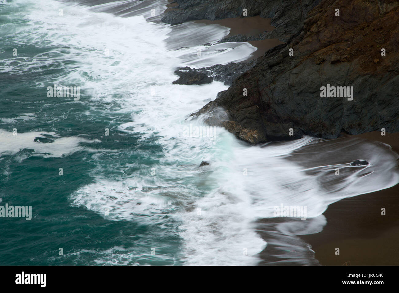 Beach surf, Port Orford Heads State Park, Oregon Stock Photo - Alamy