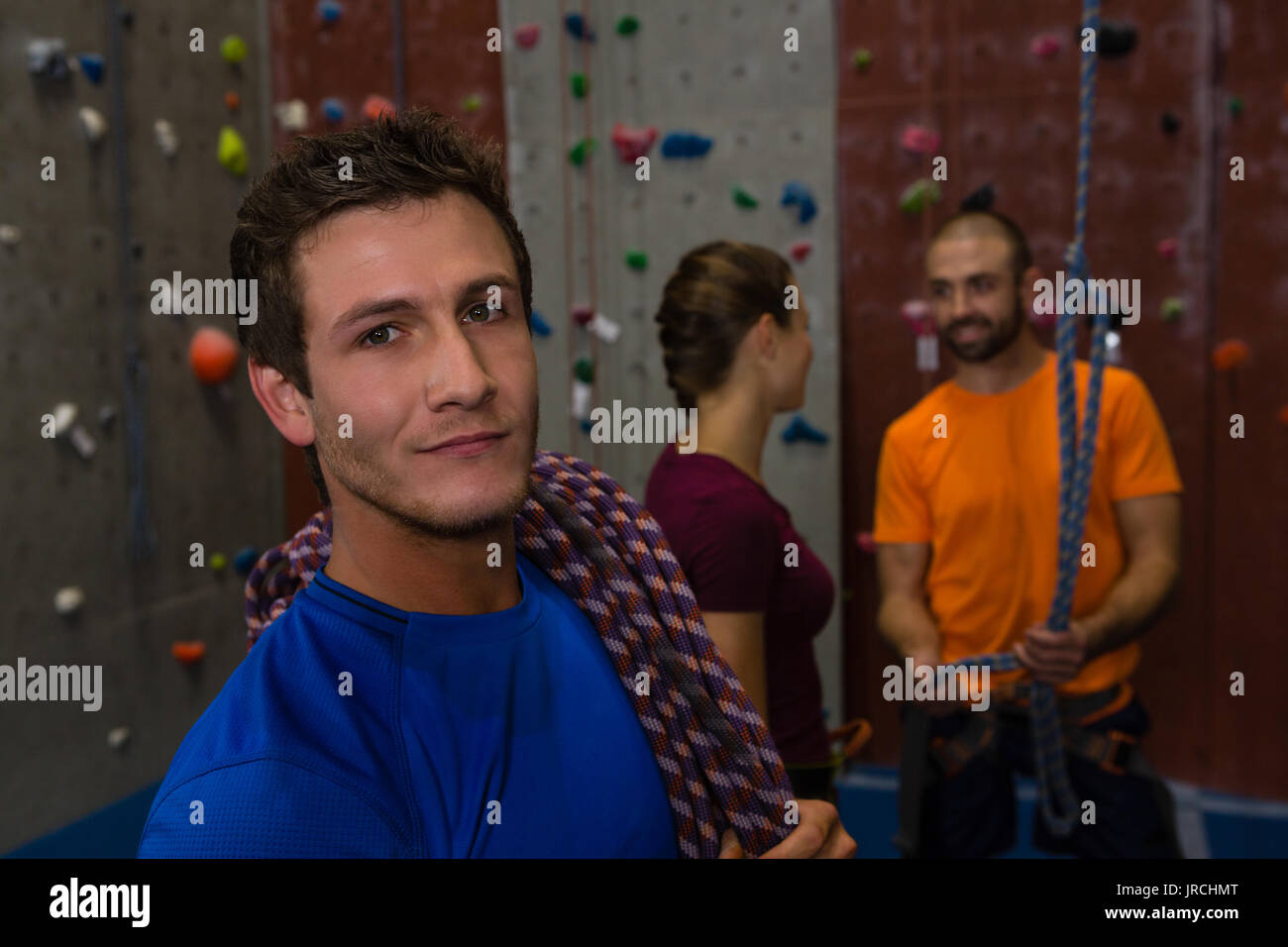 Climbing rope gym hi-res stock photography and images - Alamy