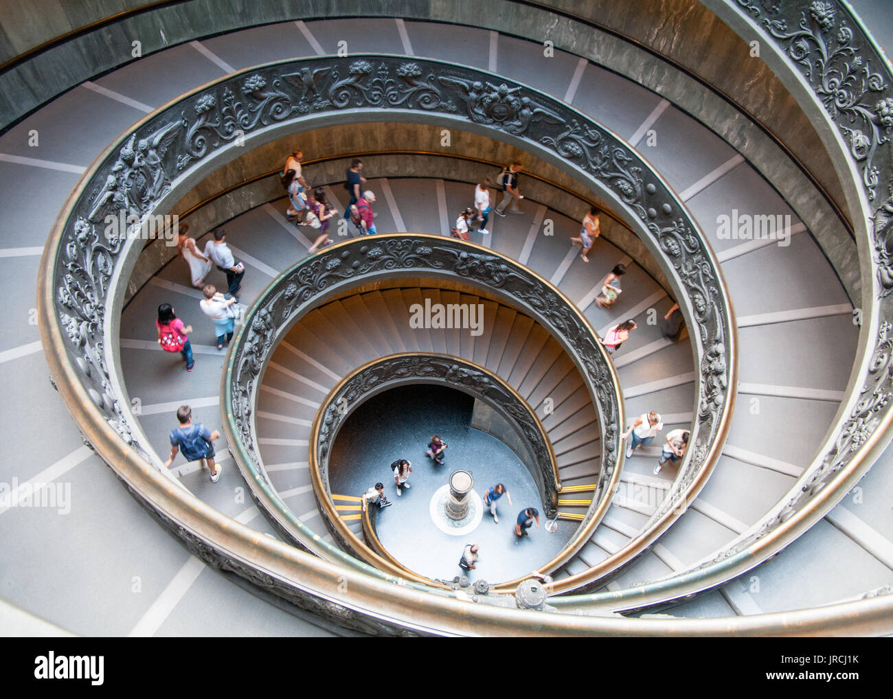 The Vatican museum stairs Stock Photo - Alamy