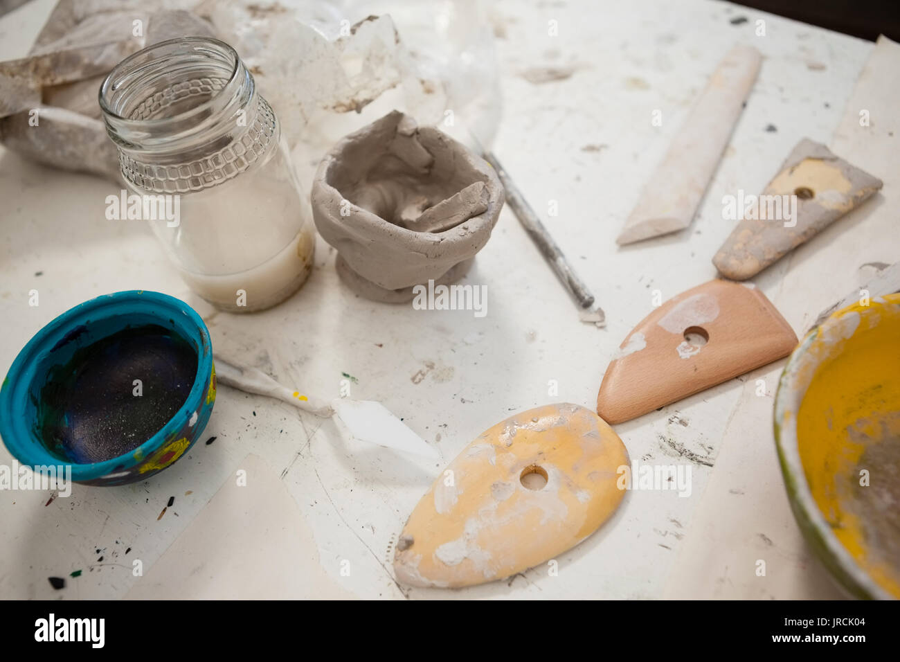 Mold on table in drawing class Stock Photo - Alamy