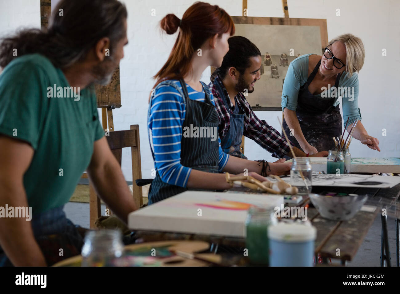 Man checking drawing studio hi-res stock photography and images - Alamy