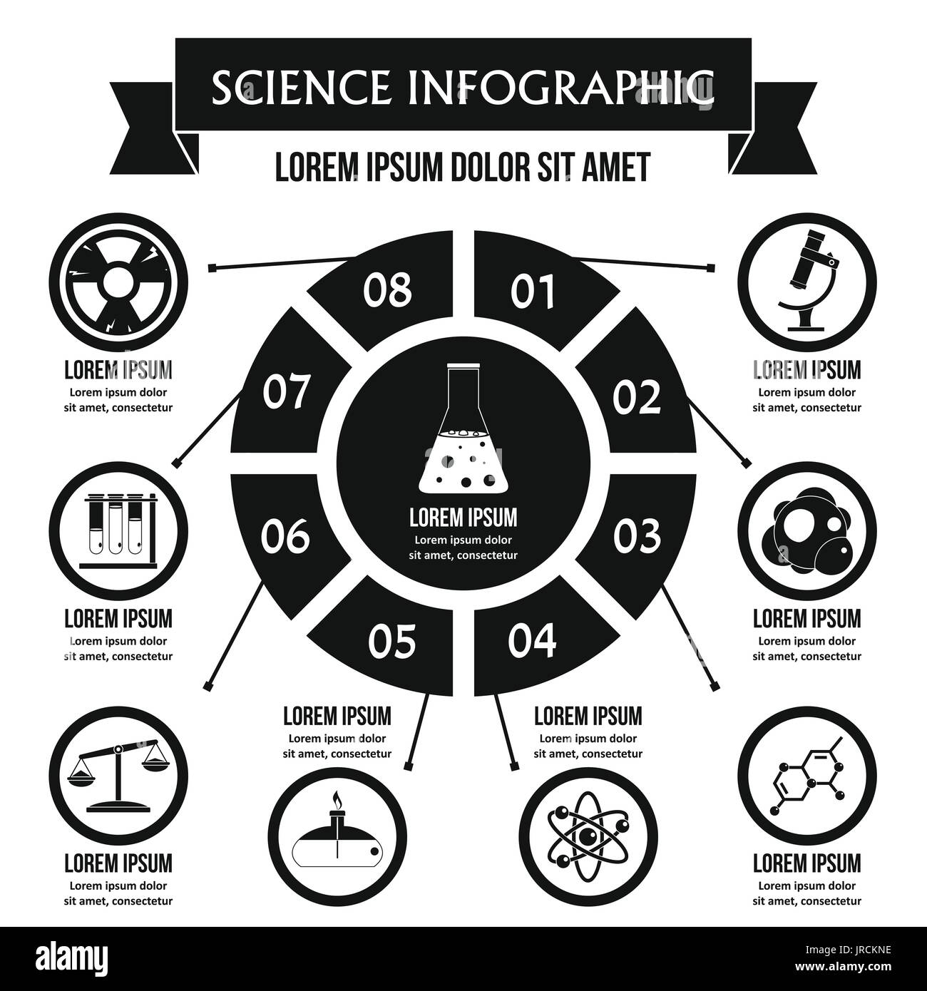 Science infographic concept, simple style Stock Vector Image & Art - Alamy