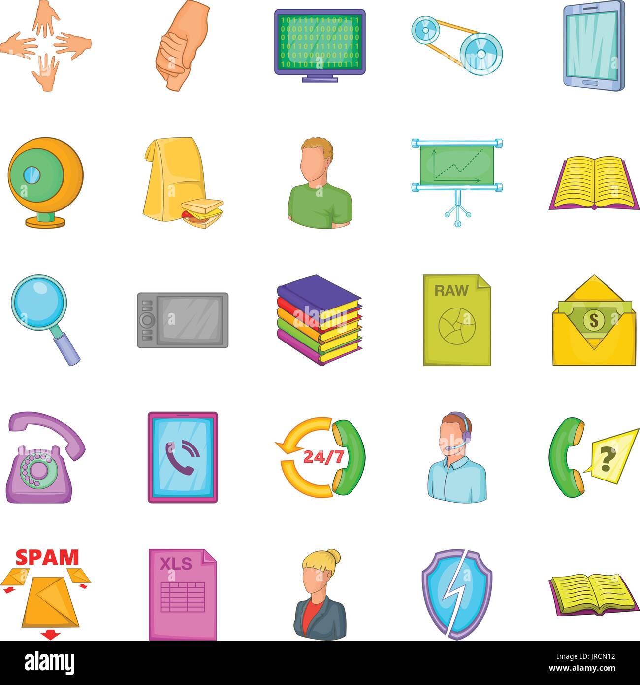 Money order icons set, cartoon style Stock Vector Image & Art - Alamy