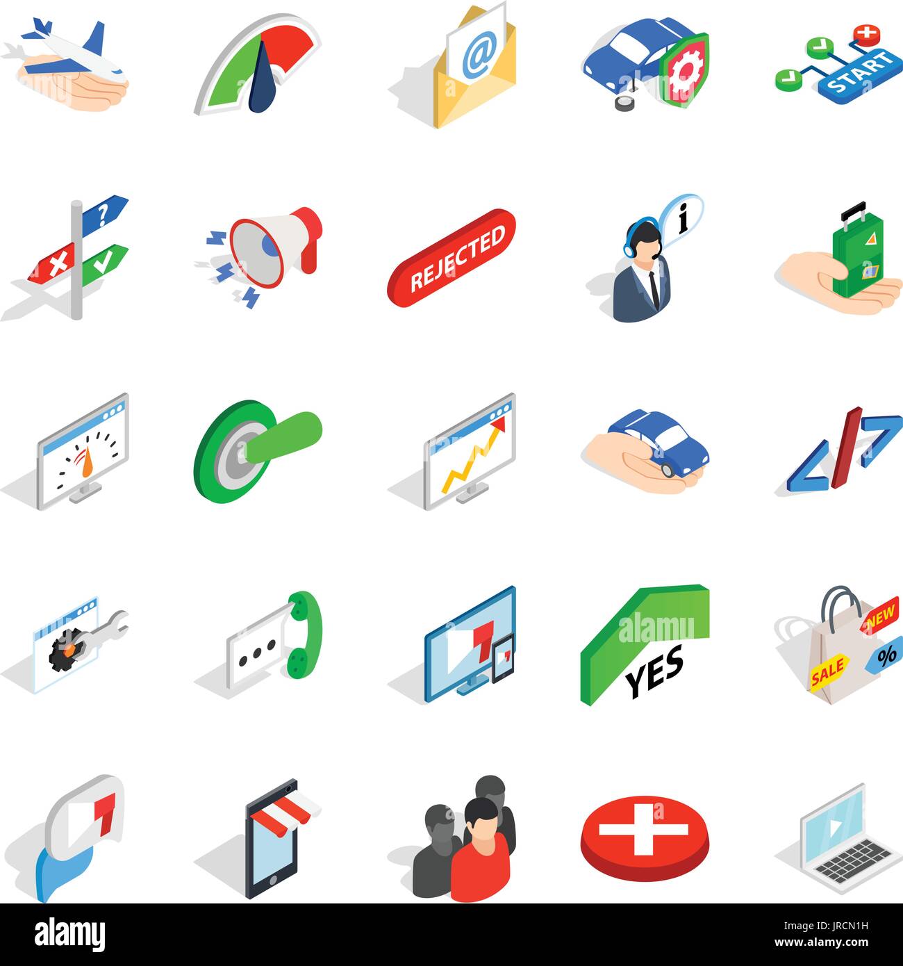 Manpower icons set, isometric style Stock Vector Image & Art - Alamy