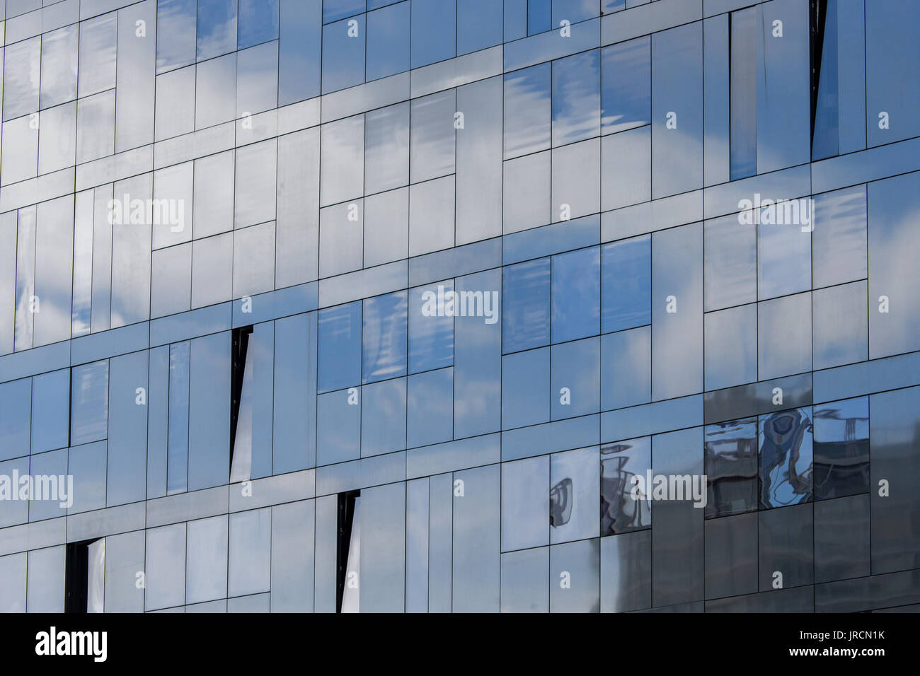 A black reflective modern building at Mann Island on Liverpools ...