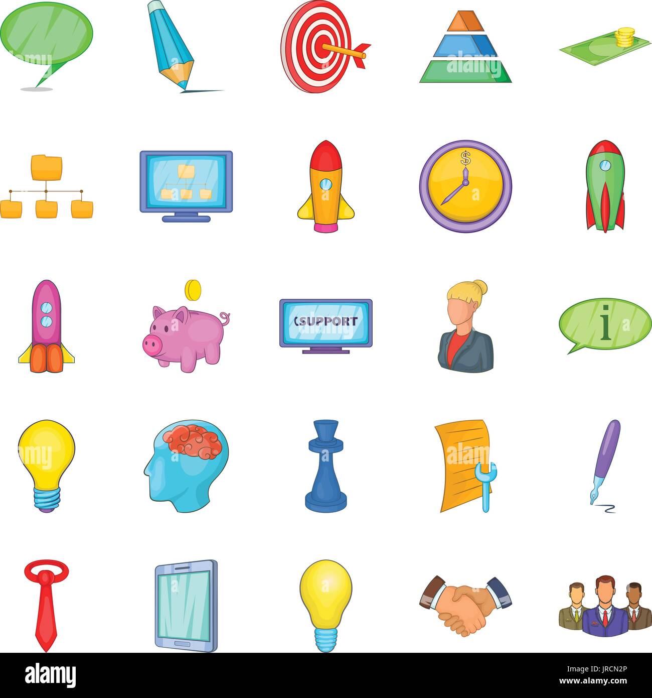 Group icons set, cartoon style Stock Vector Image & Art - Alamy