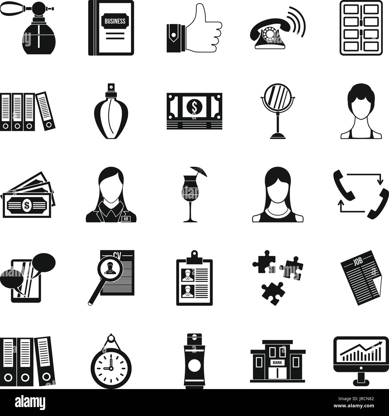 Business studio icons set, simple style Stock Vector Image & Art - Alamy