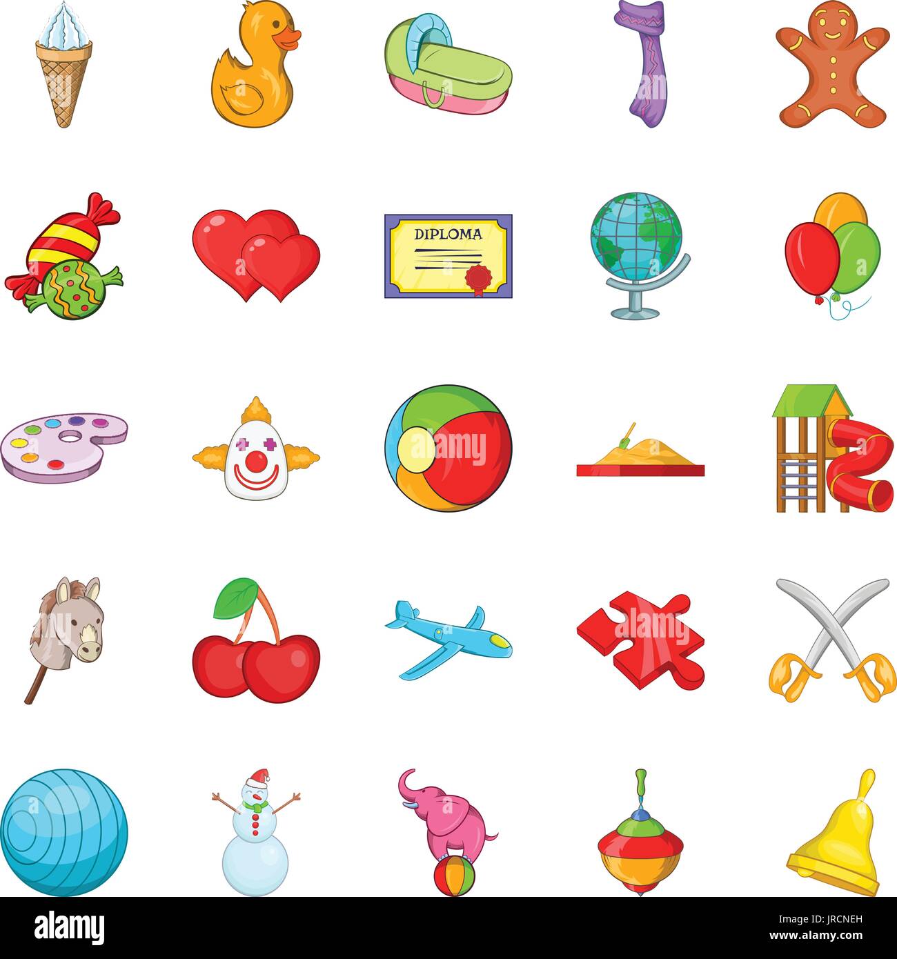 Little ones icons set, cartoon style Stock Vector Image & Art - Alamy