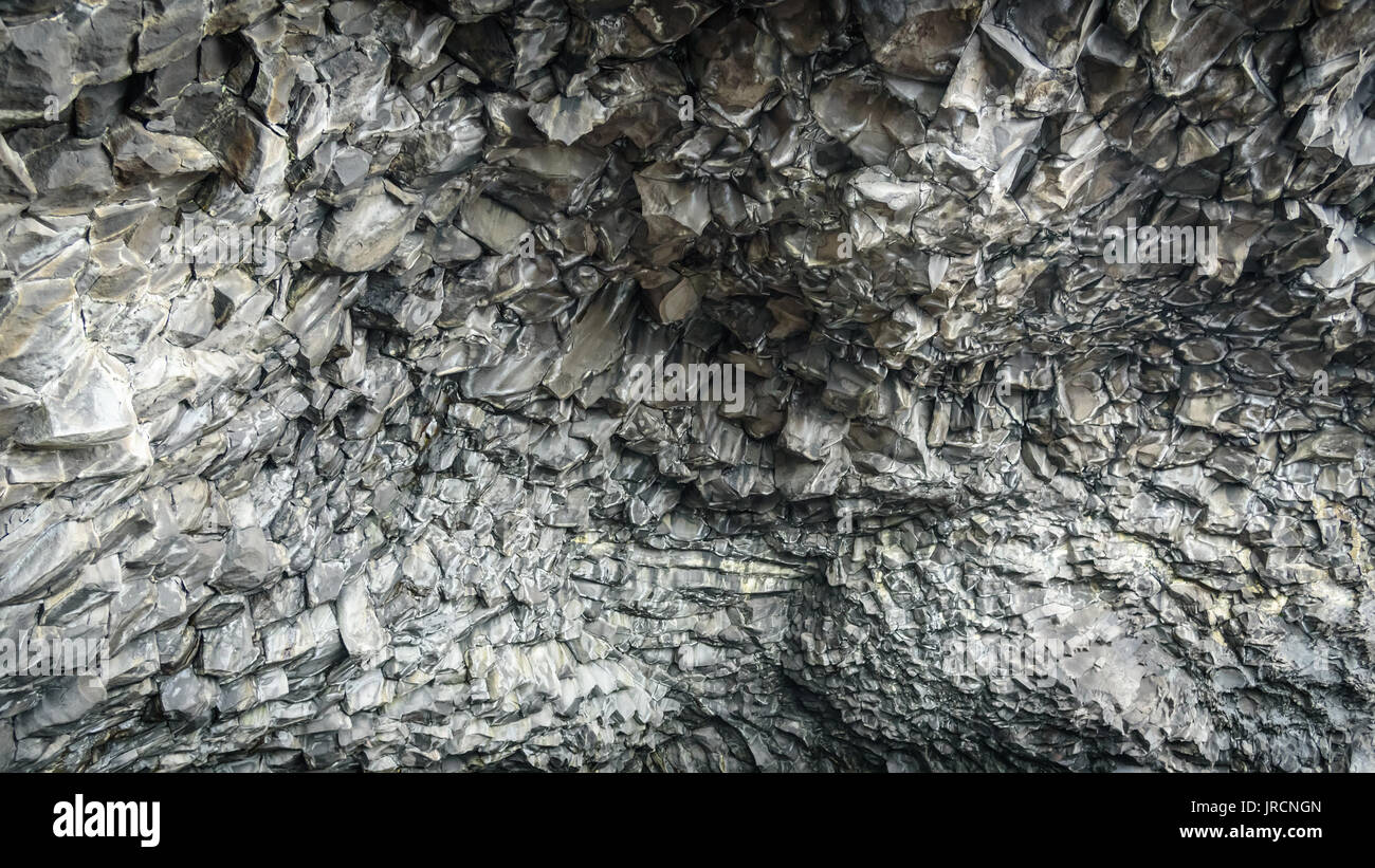 Basalt rock column cave iceland hi-res stock photography and images - Alamy