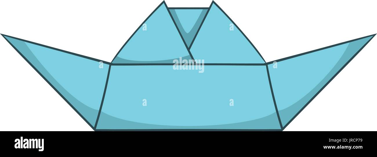 Origami boat icon, cartoon style Stock Vector Image & Art - Alamy