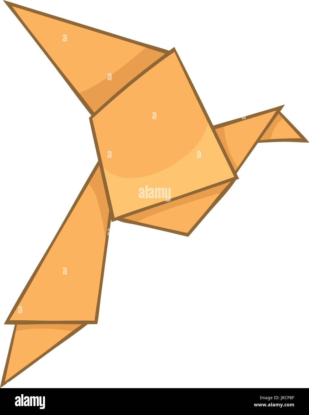 Origami bird icon, cartoon style Stock Vector Image & Art - Alamy