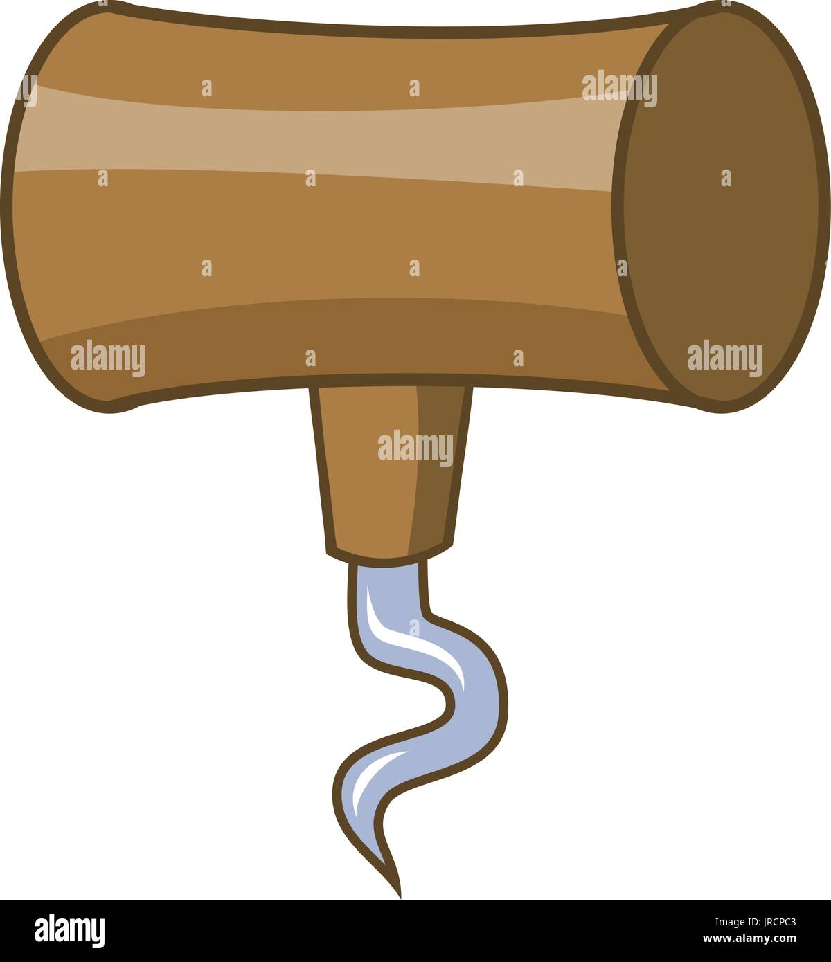 Cartoon Cork Screw Winery Tool Stock Vector Images - Alamy