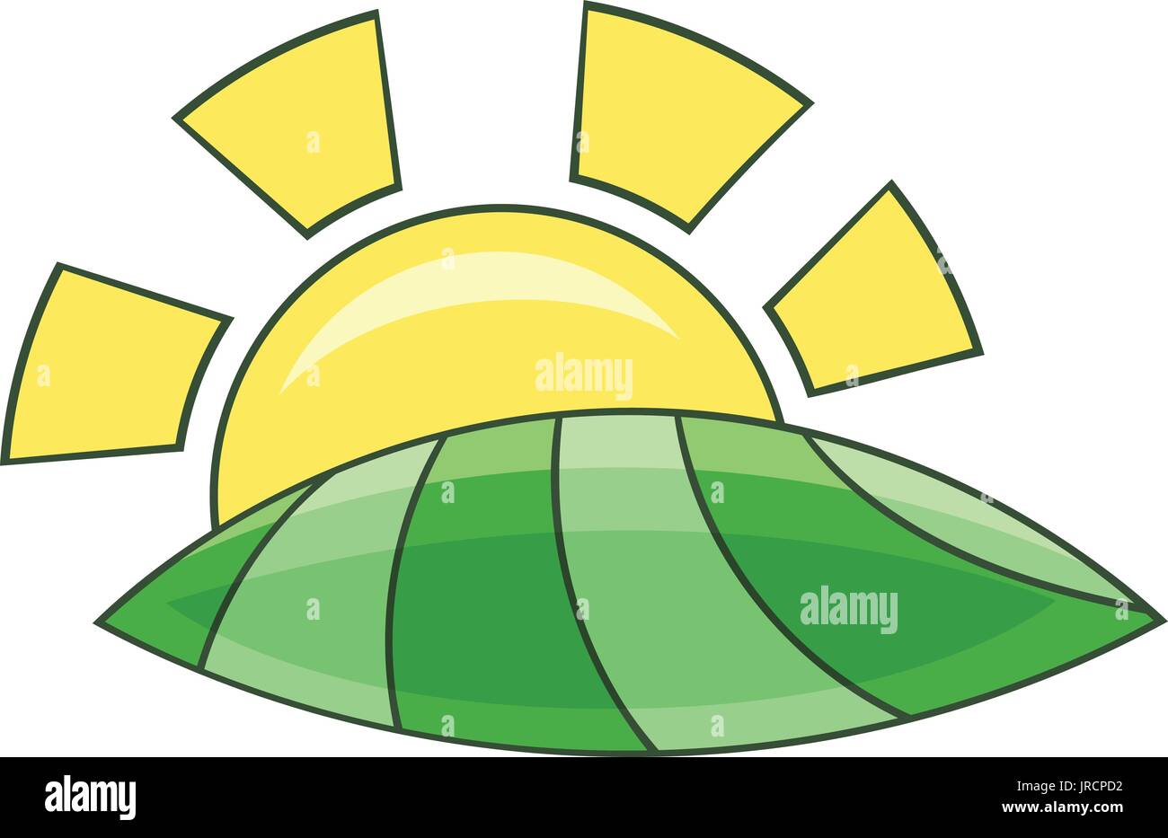 Morning sunrise icon, cartoon style Stock Vector Image & Art - Alamy