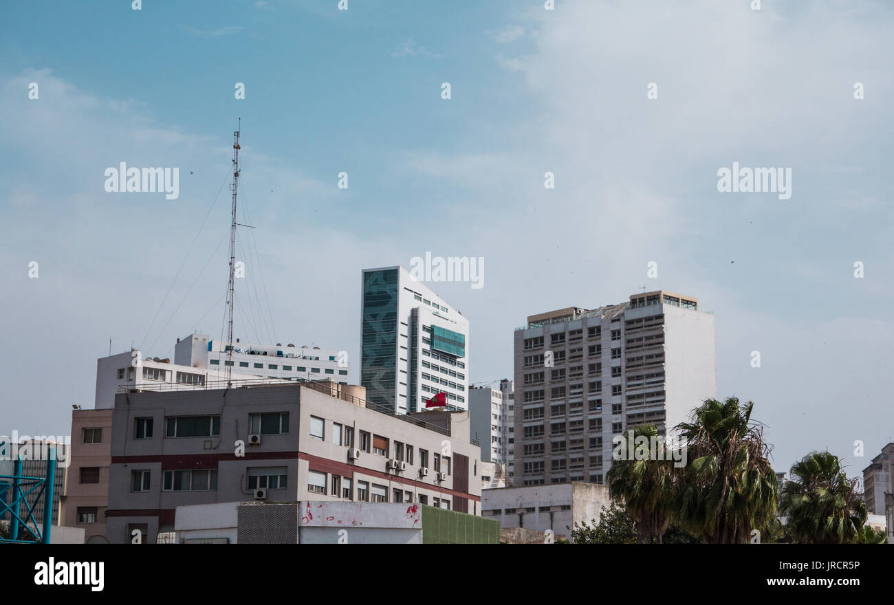 modern building from afar - Casablanca - Morocco Stock Photo - Alamy