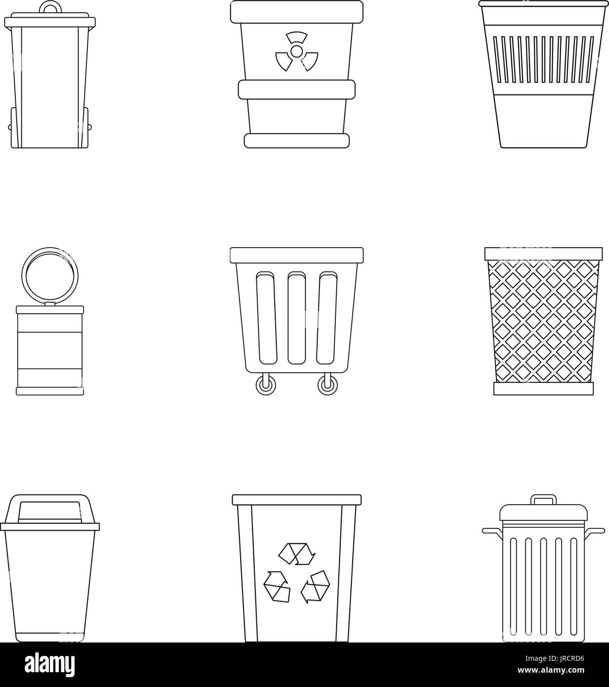 Plastic Bin Storage Stock Vector Images - Alamy