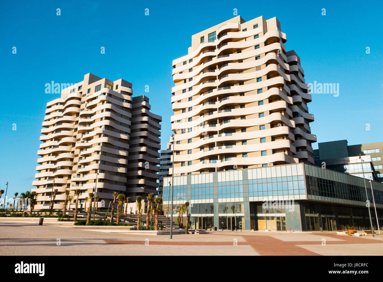 View of modern buildings in Casablanca - Morocco Stock Photo - Alamy