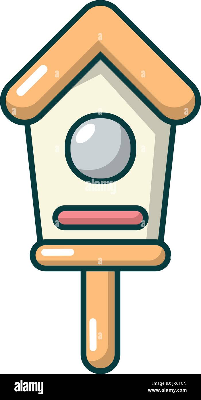 Wooden birdhouse icon, cartoon style Stock Vector Image & Art - Alamy