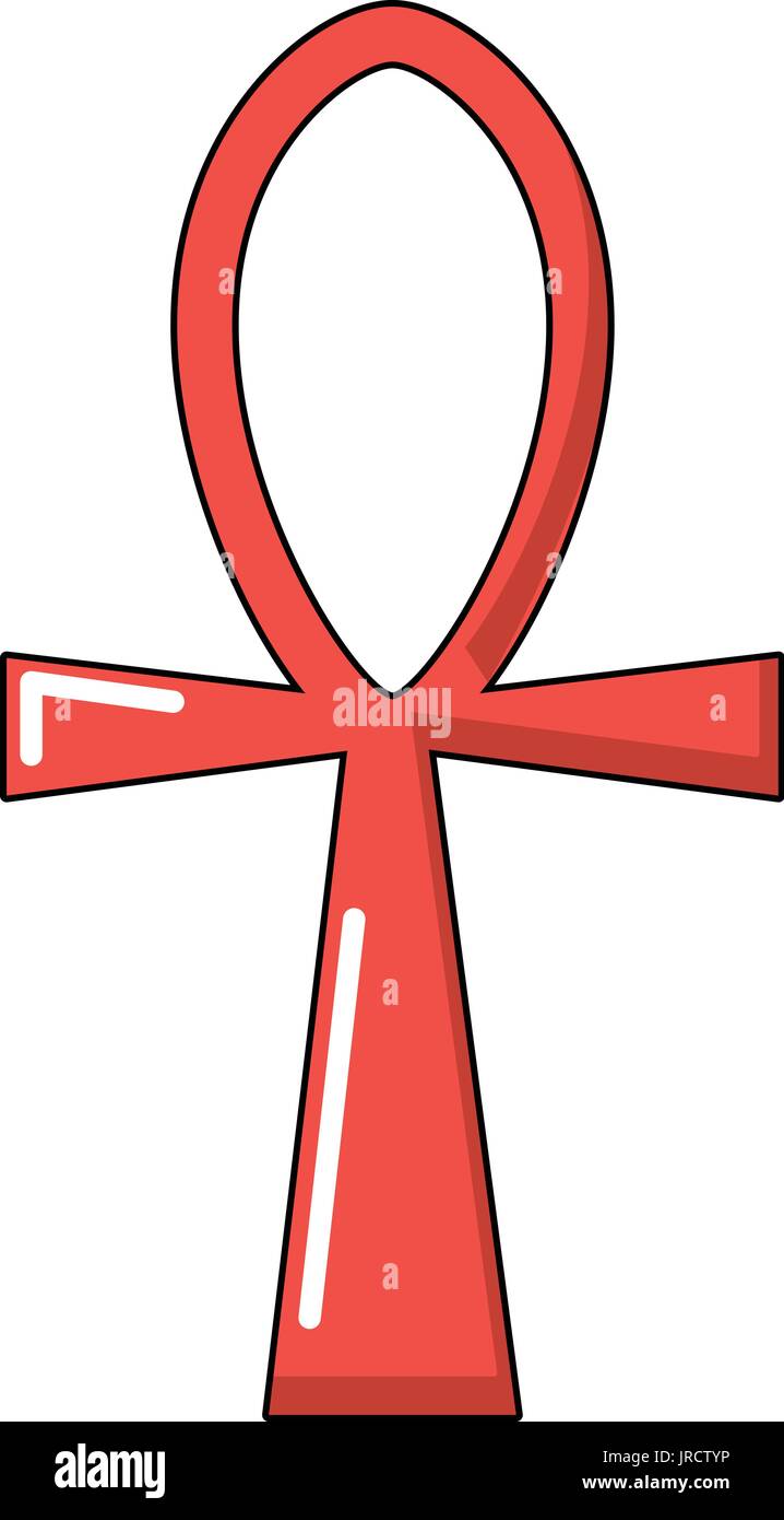 Ancient egyptian cross ankh icon, cartoon style Stock Vector Image ...
