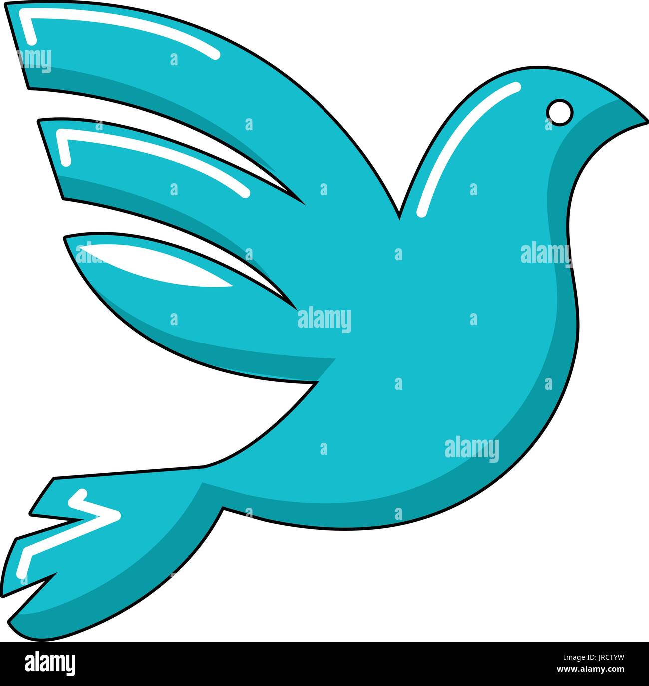 White peace pigeon icon, cartoon style Stock Vector Image & Art - Alamy