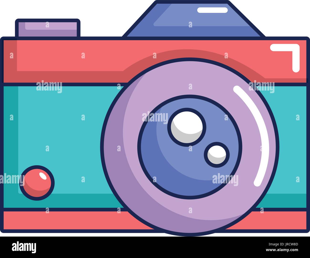 Retro camera icon, cartoon style Stock Vector Image & Art - Alamy