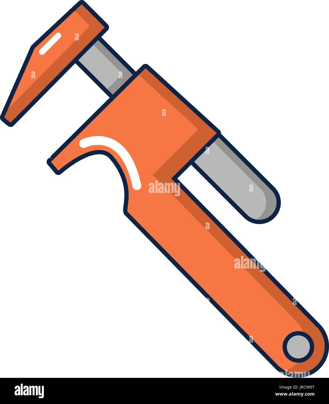 Cartoon style icon of an adjustable wrench hi-res stock photography and ...