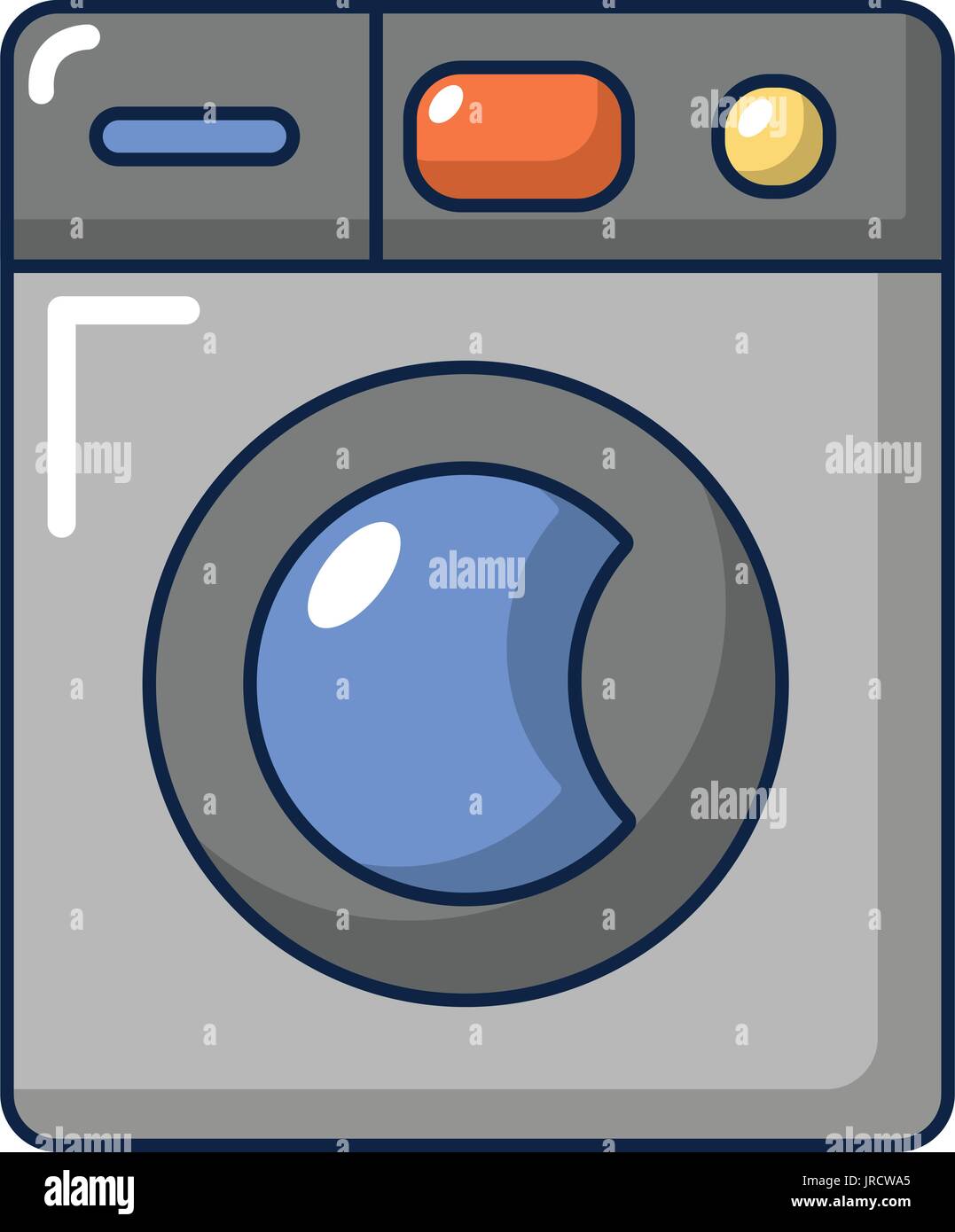 Grey washing machine icon, cartoon style Stock Vector Image & Art - Alamy