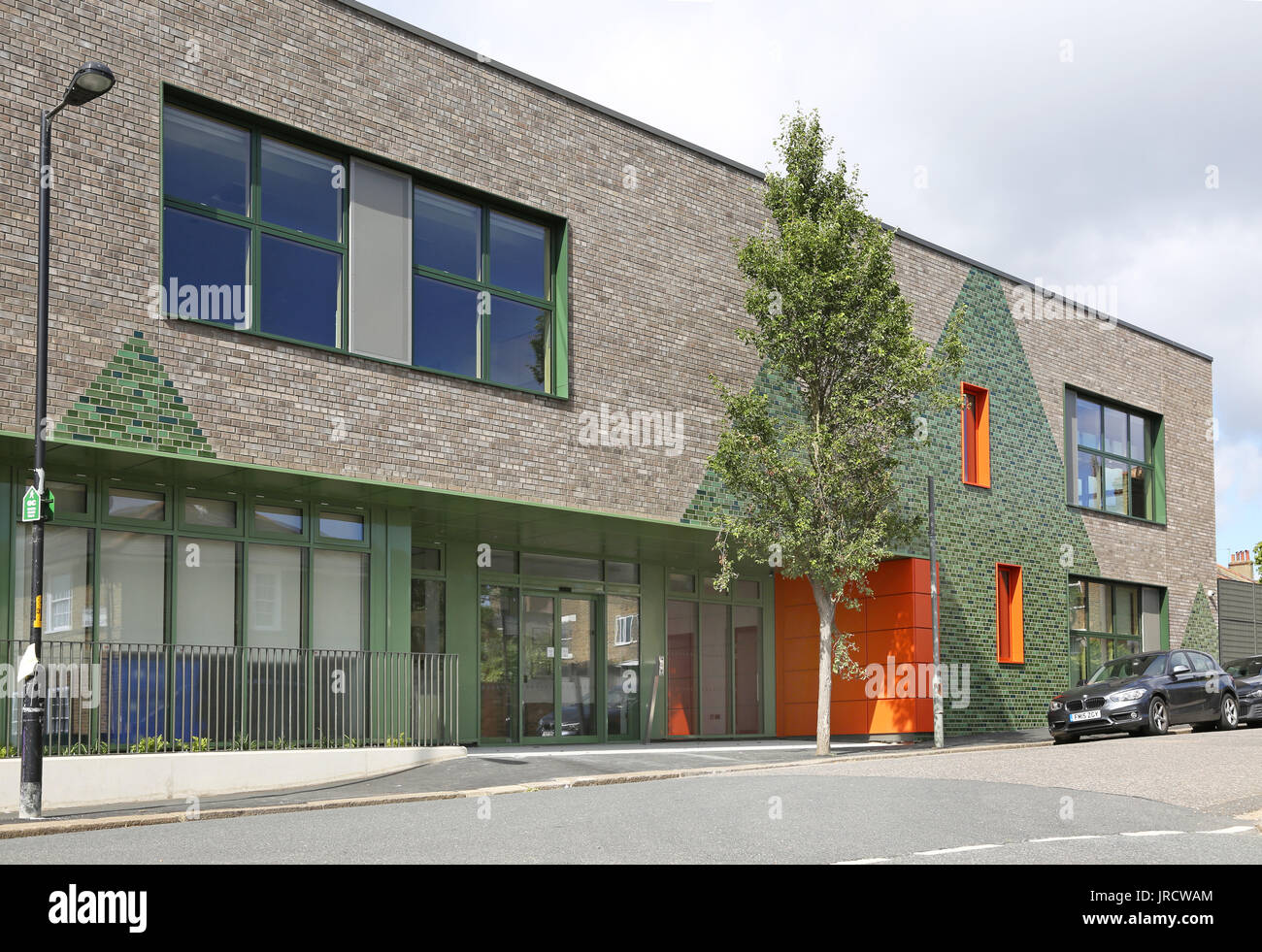 Exterior view of the newly completed Ivydale Primary School in Nunhead ...