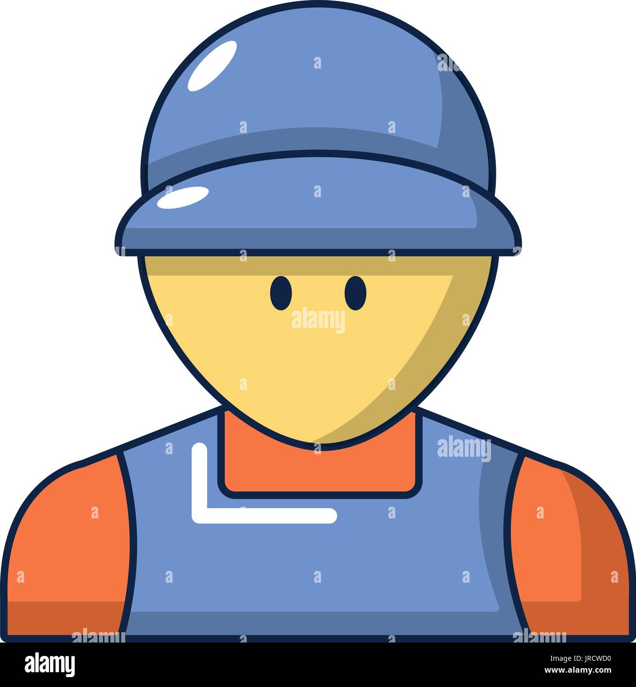 Plumber man face icon, cartoon style Stock Vector Image & Art - Alamy