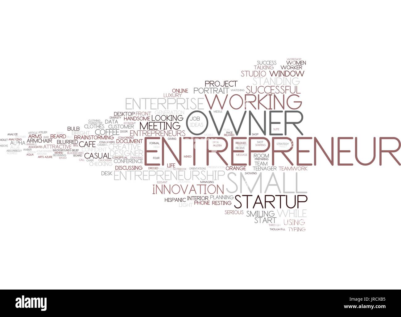 Entrepreneurship Word Cloud Concept Text High Resolution Stock ...