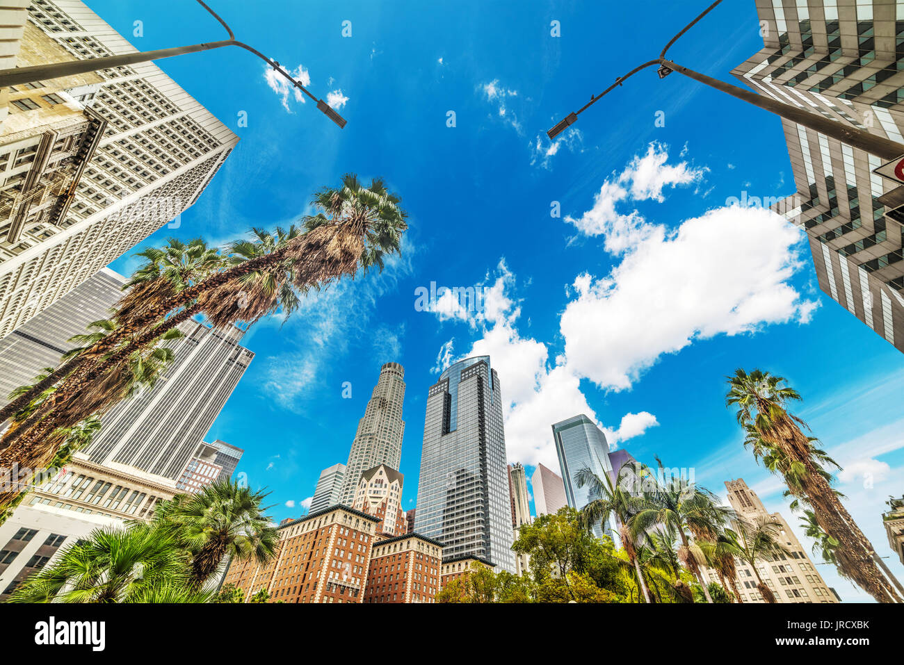 skyscrapers in downtown Los Angeles Stock Photo - Alamy