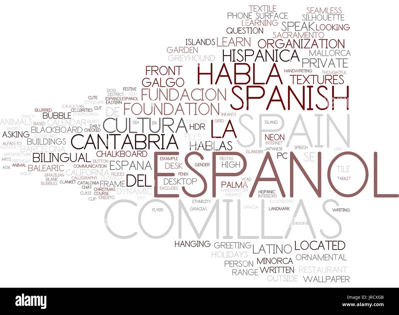 Espanol Vector Vectors High Resolution Stock Photography and Images - Alamy