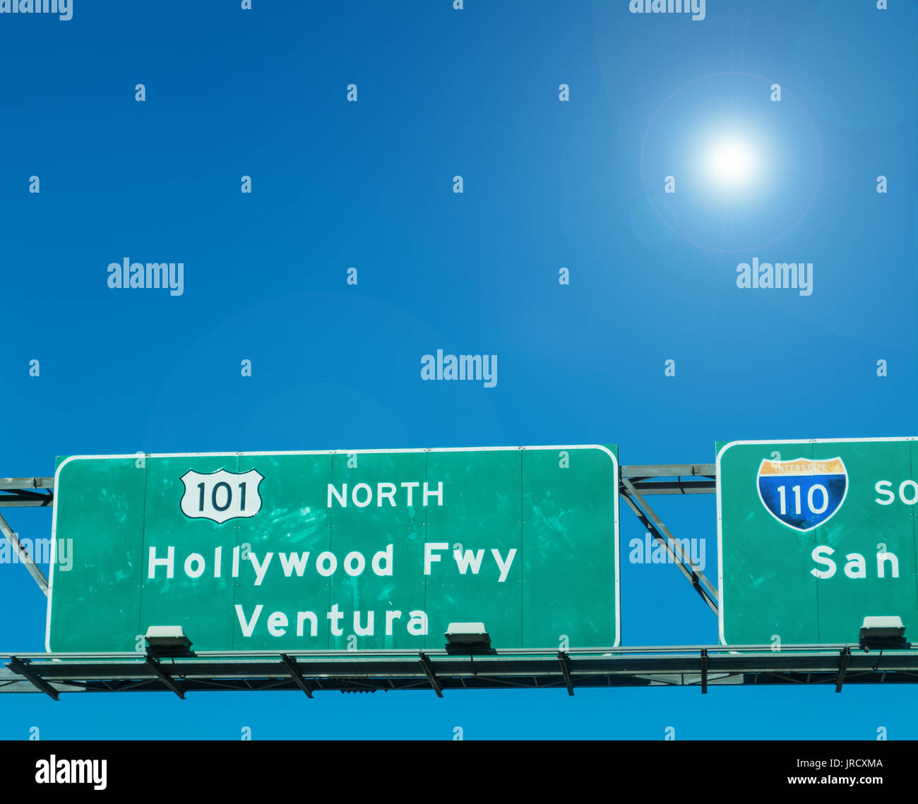 101 Hollywood freeway in Los Angeles, California Stock Photo: 152104410 ...